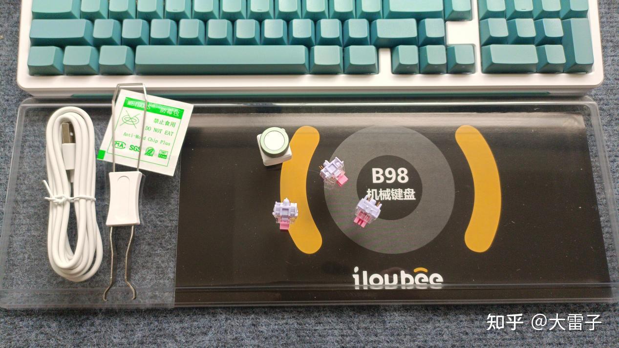 键盘新赛道“胶坨坨”机械键盘？手感极佳，声音在线的iLovbee B98三模机械键盘开箱评测 - 知乎