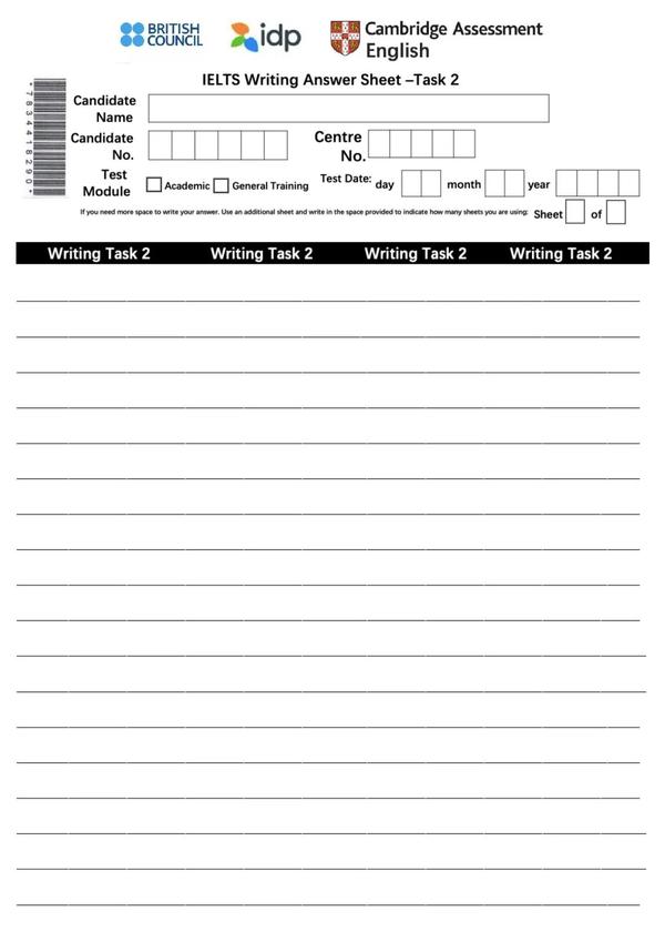 雅思答题卡填写全教程！千万不要填错了！ - 知乎