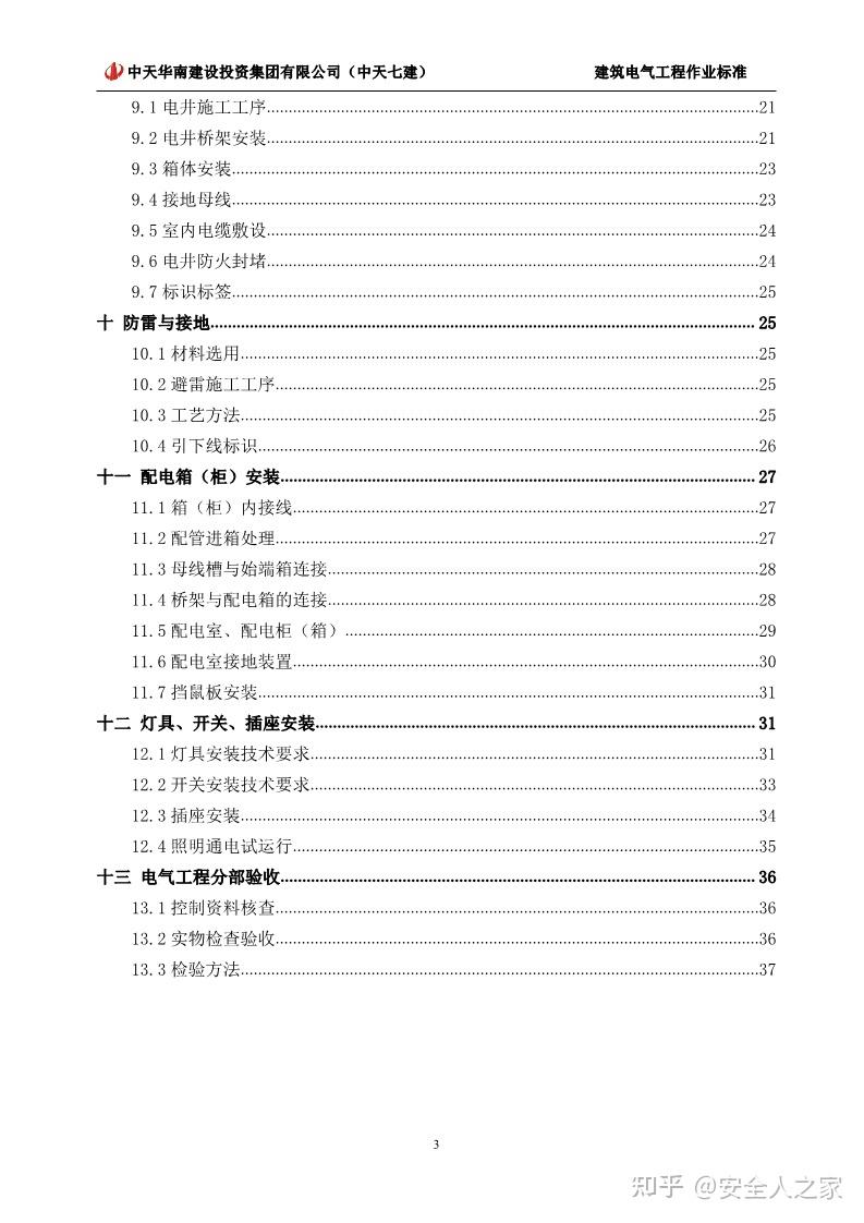 建筑电气工程作业标准【文档编号：332211】 - 知乎