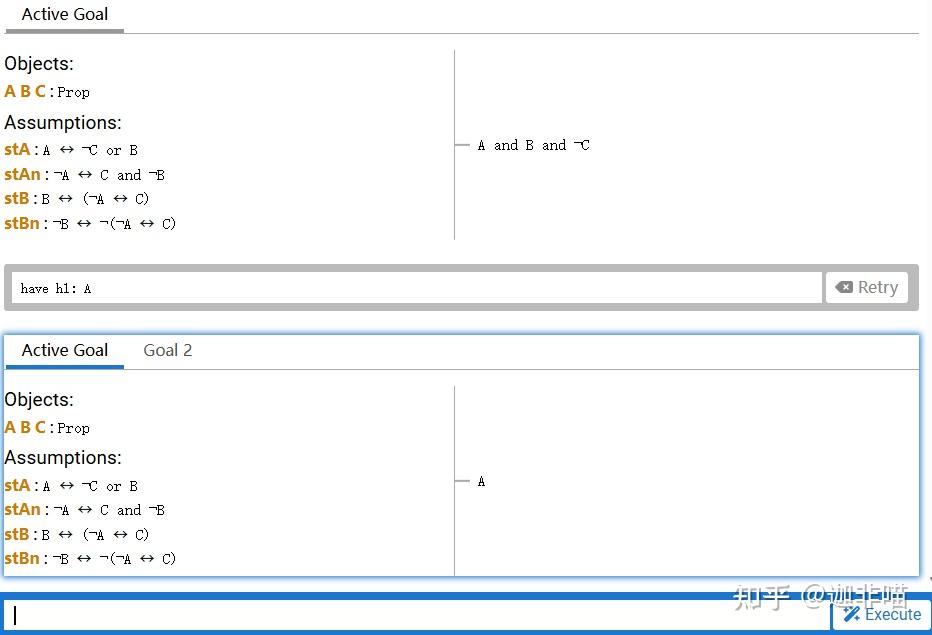 Lean4+Propositional Knights and Knaves+Level 6 / 8简单测试 - 知乎