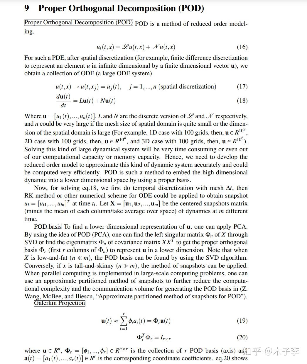 Proper Orthogonal Decomposition (POD and PCA) - 知乎