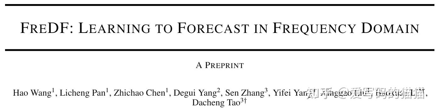 💡 [ICLR-25] FreDF：一行代码超越SOTA，频域训练提升时序预测性能 - 知乎