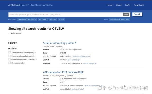 AlphaFold蛋白质结构数据库的简介 - 知乎