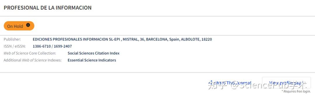 注意！刚刚又新增9本期刊被On Hold，涵盖SCI /SSCI /AHCI /ESCI - 知乎