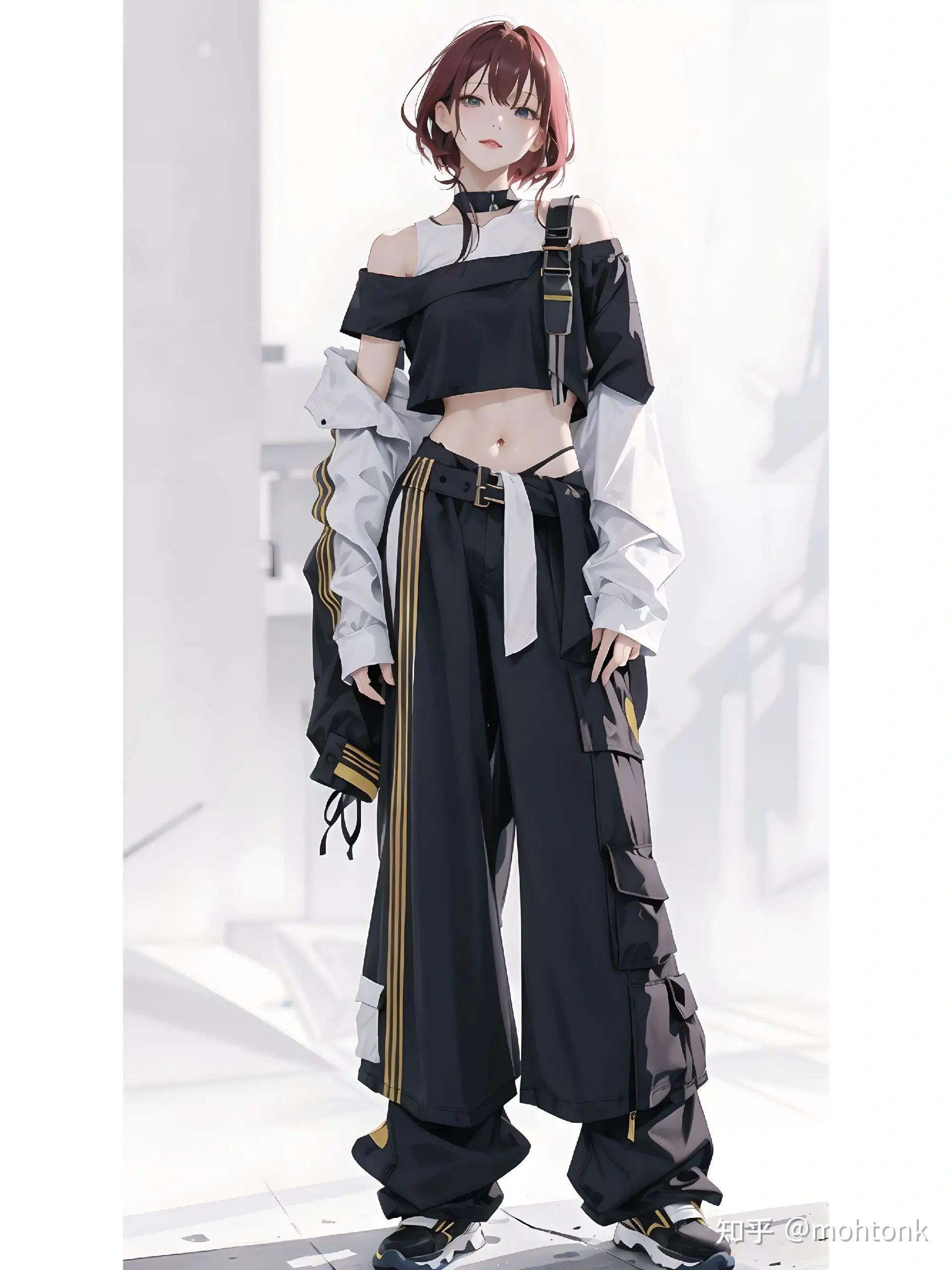 1000张Ai 动漫穿搭 电脑ai绘画图集动漫卡通二次元角色穿搭参考图手机高清壁纸CG插画 - 知乎