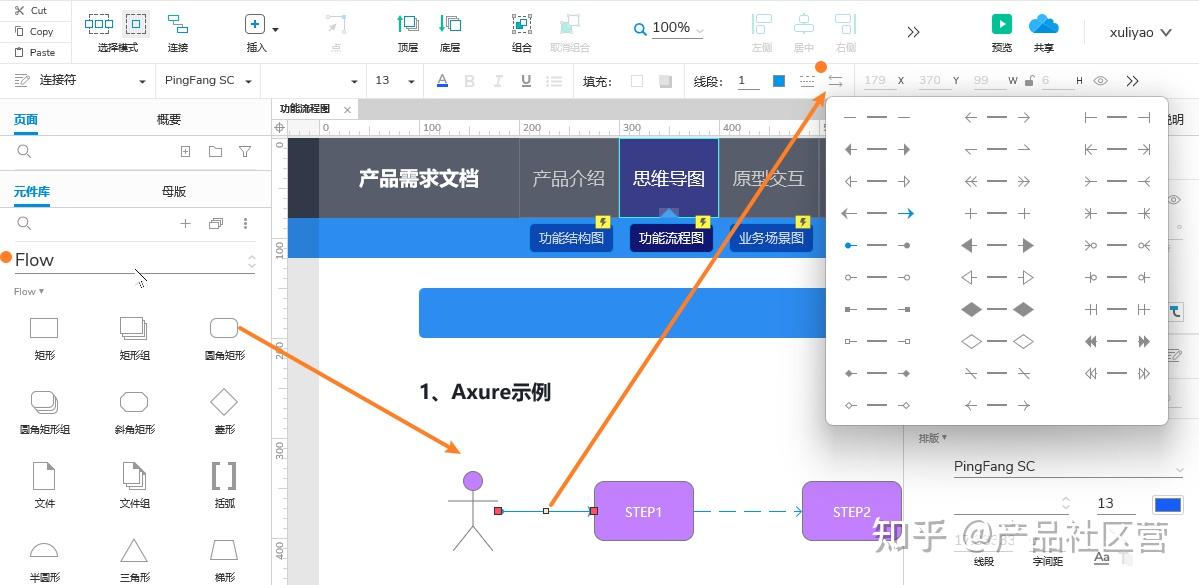 Axure绘制任意图型(如流程图、思维导图、架构图、用例图等) - 知乎