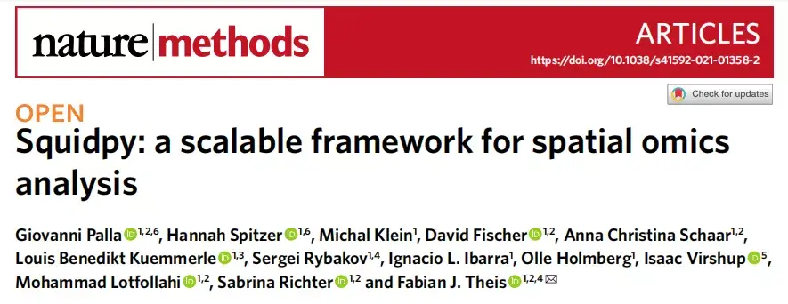 Nature Methods | 空间组学整合分析利器：Squidpy - 知乎