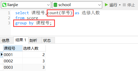 用navicat写sql:汇总分析,分组group By对分组结果指定条件having,排序order By,限制行数limit 知乎