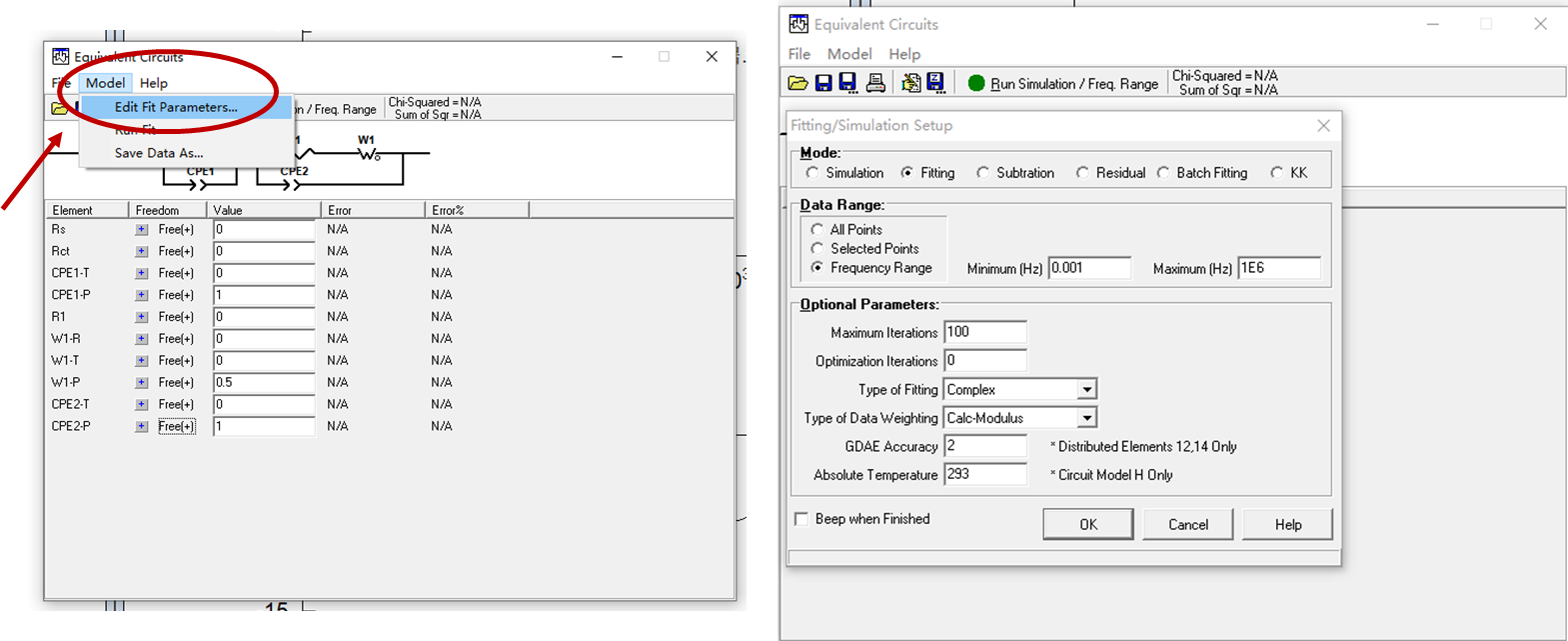 如何使用ZView软件进行阻抗拟合（两个半圆） - 知乎