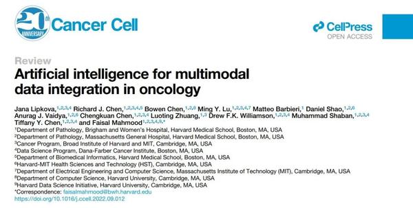 Cancer Cell | AI集成肿瘤多模态数据：数据融合和关联发现 - 知乎