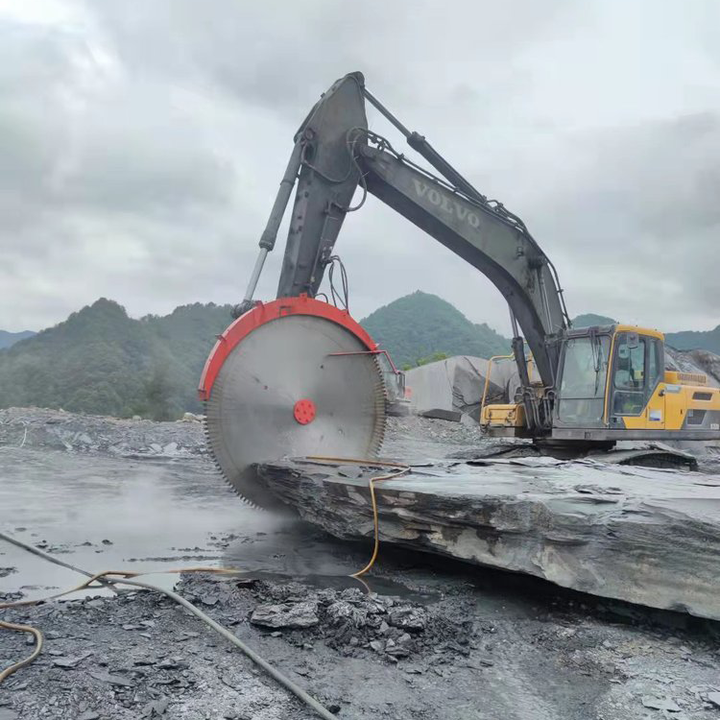 岩石荒料开山锯I56 矿山机械岩石锯24Z6 挖掘机岩石圆盘锯I872 - 知乎