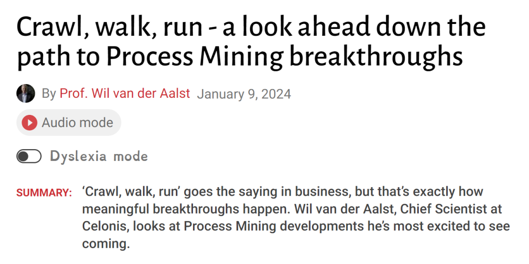 『流程挖掘之父』Wil van der Aalst教授：“先爬、再行、最后跑，真正的突破需要时间和耐心积累。” - 知乎