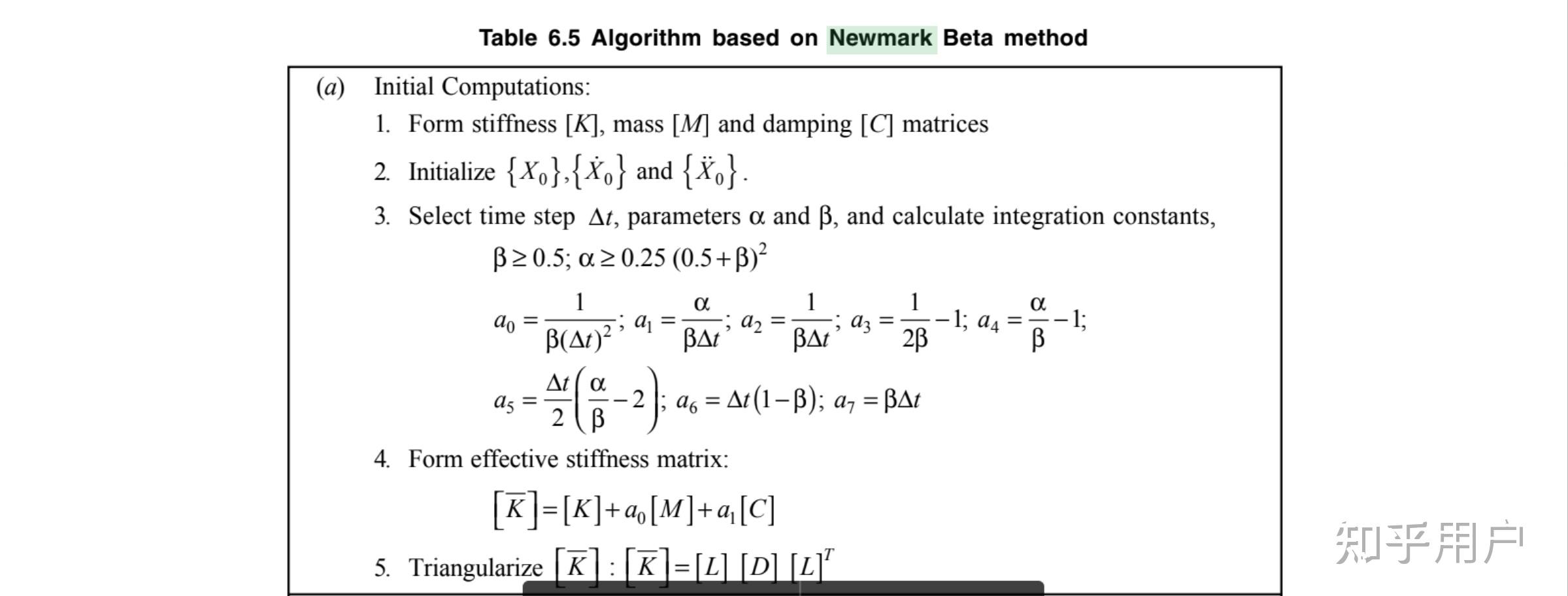 有关Newmark-beta法的问题？ - 知乎