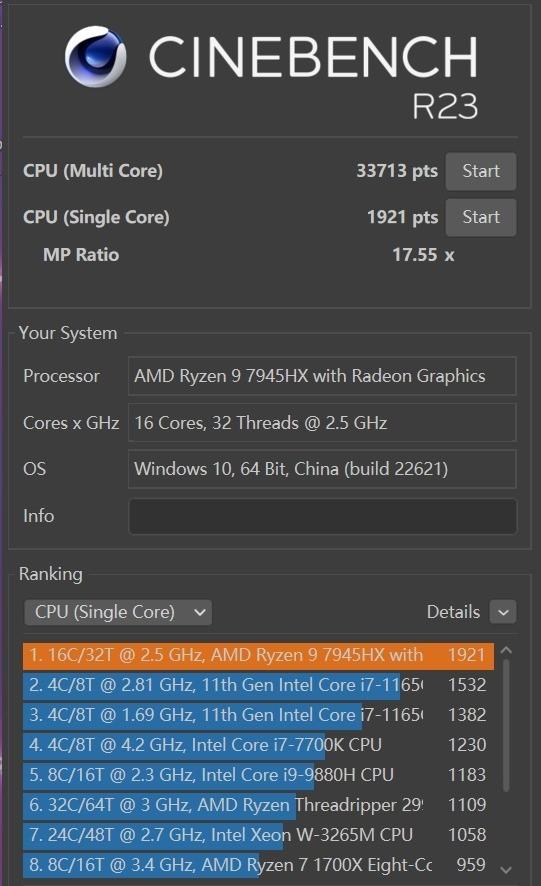 到底谁更强？酷睿i9-13900HX对比锐龙9 7945HX - 知乎