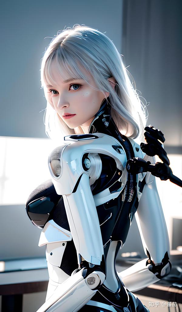 科技与艺术的完美结合:白发人形机械女带你领略机器人之美 知乎