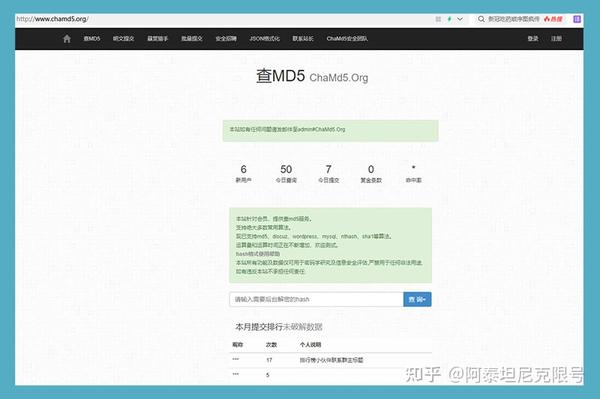 分享国内常用的免费MD5在线解密网站，这5个网站很实用 - 知乎