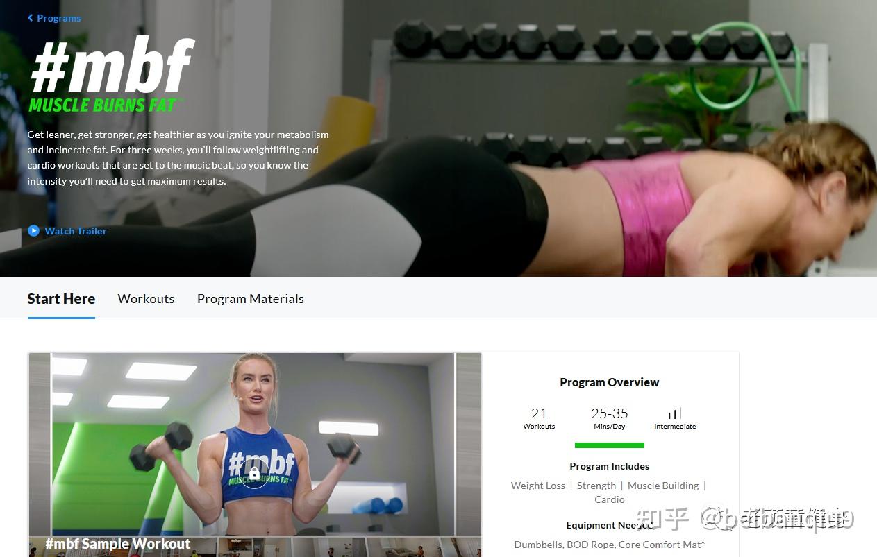 2025【BeachBody/健美操/MBF】MBF=muscle burns fat. 和megan 梅根 一起燃烧脂肪。 - 知乎