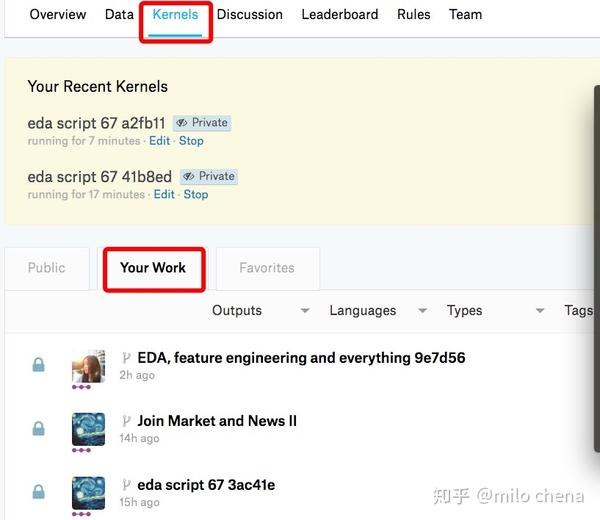 Kaggle中的Kernel使用及提交图文 - 知乎