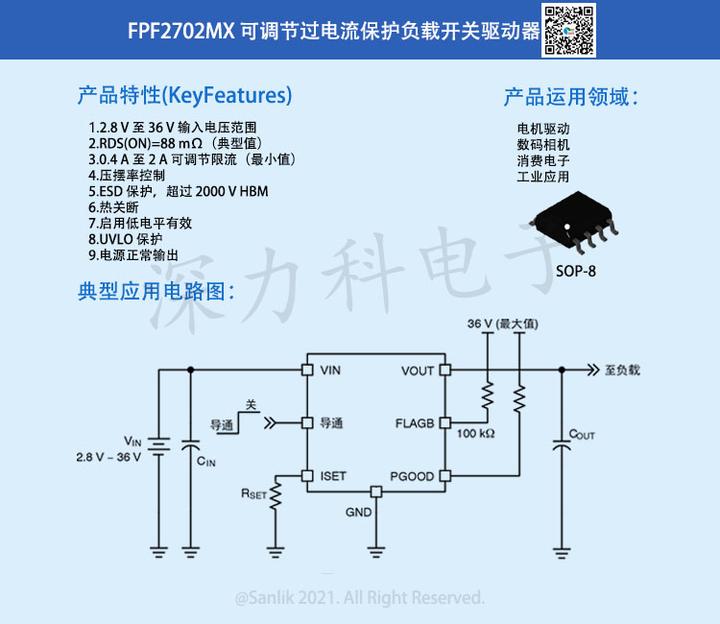 FPF2702MX 0.4~2 A 可调节过电流保护负载开关 应用数据参考指南 - 知乎