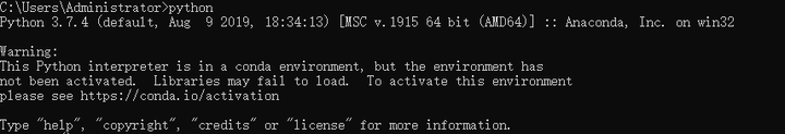 在cmd命令行输入python出现warning 知乎
