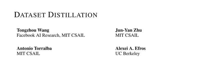 《论文阅读：DATASET DISTILLATION》 - 知乎