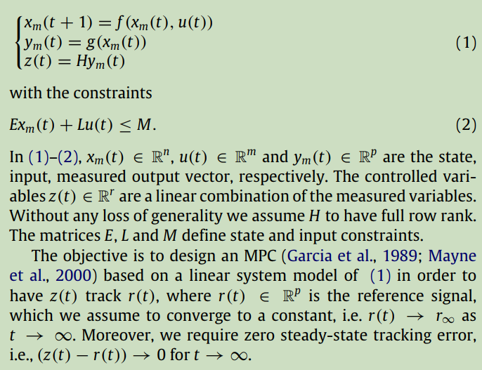 Linear offset-free model predictive control - 知乎