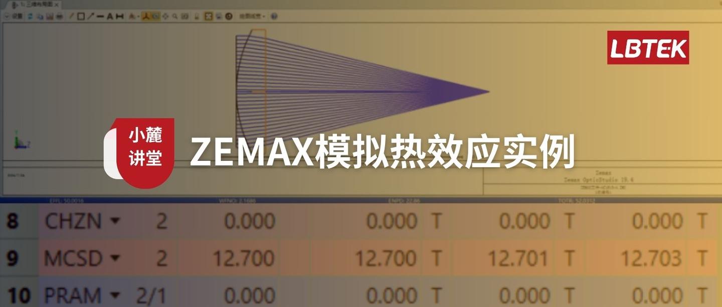 【小麓讲堂】ZEMAX模拟热效应实例 - 知乎