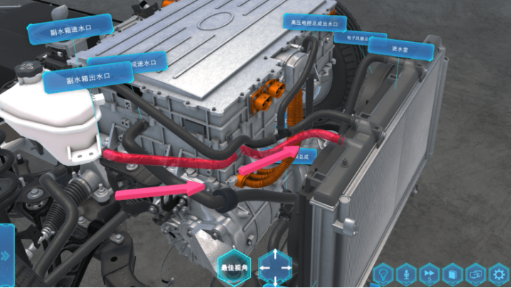 VR虚拟技术在汽车领域应用：新能源汽车结构与原理VR课堂模块 - 知乎