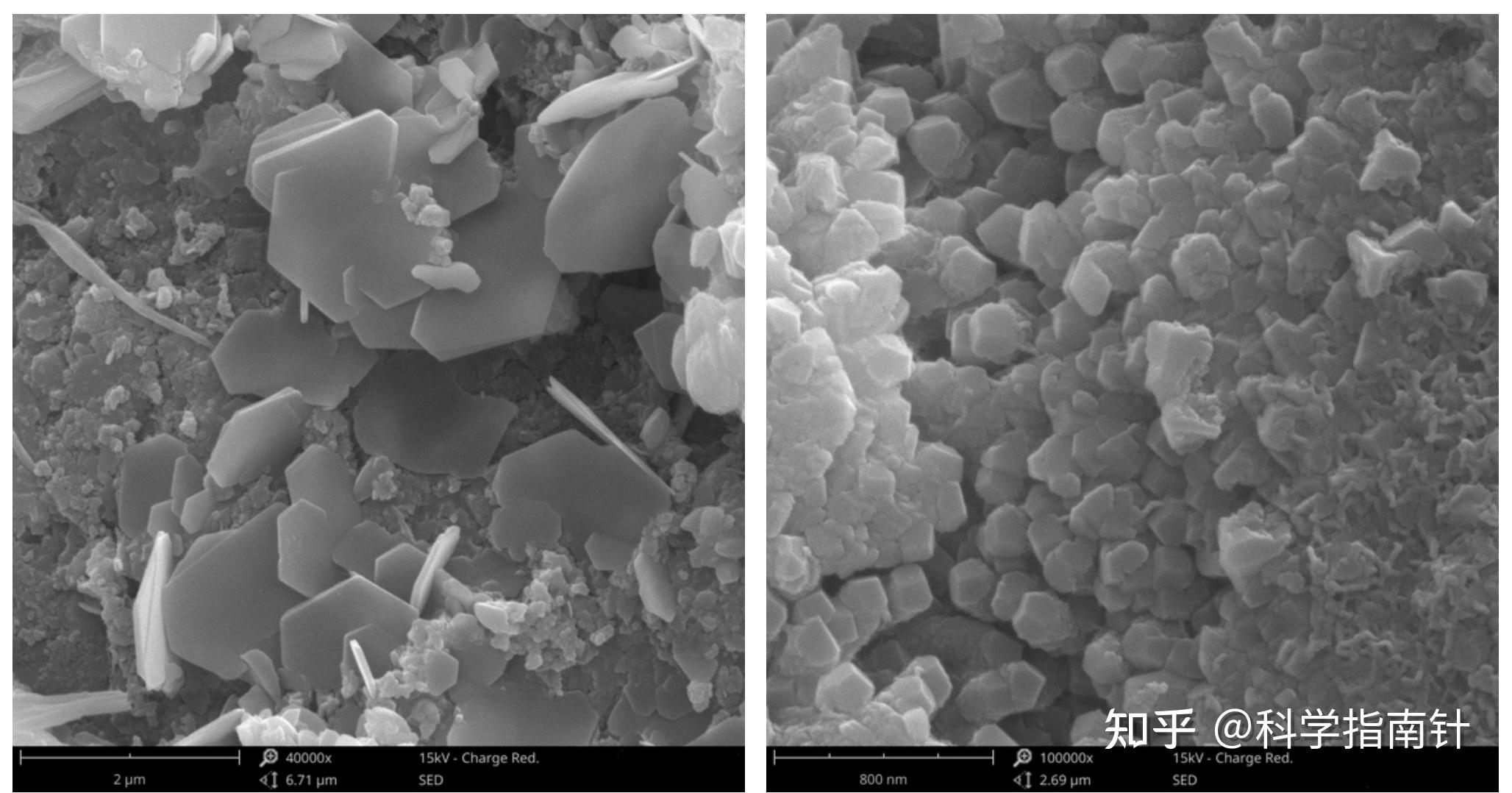 水泥水化后反应后的扫描电镜图 - 知乎