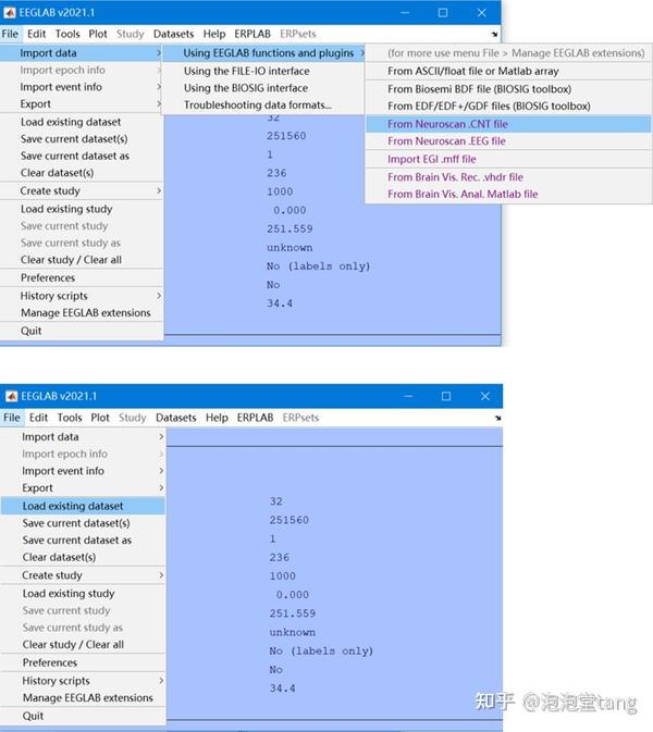 基于eeglab的脑电数据预处理 - 知乎
