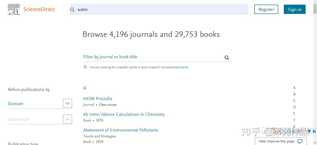 科研网站分享之【sciencedirect】 - 知乎