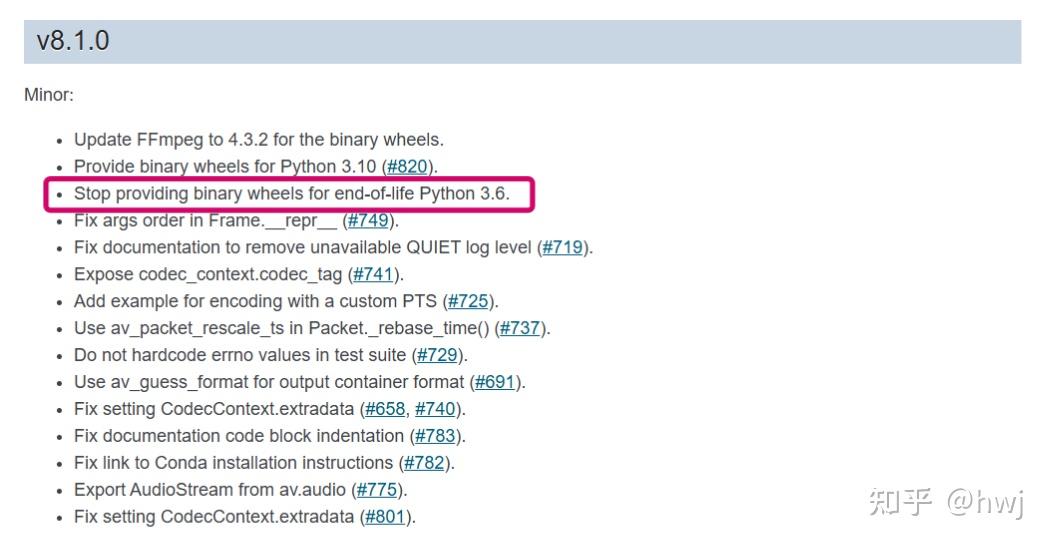 Python3.6 离线安装PyAV记录 - 知乎