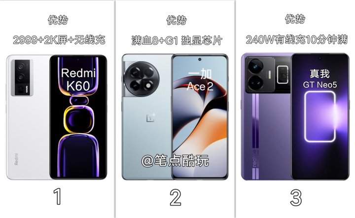 预算3000左右，Redmi K60，一加Ace 2和真我GT Neo5，究竟选哪款？ - 知乎