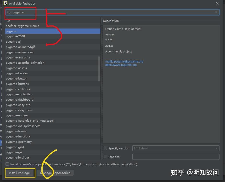 怎么在pycharm中运行Pygame模块 - 知乎