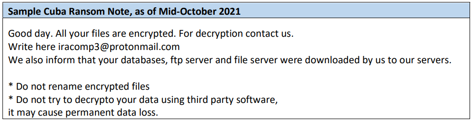 勒索软件系列报告之三丨疯狂收割的勒索软件Cuba - 知乎
