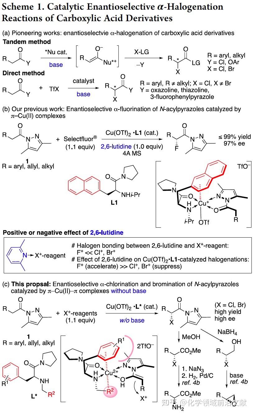ACS Catal：N-酰基-3,5-二甲基吡唑的对映选择性α‑卤化 - 知乎