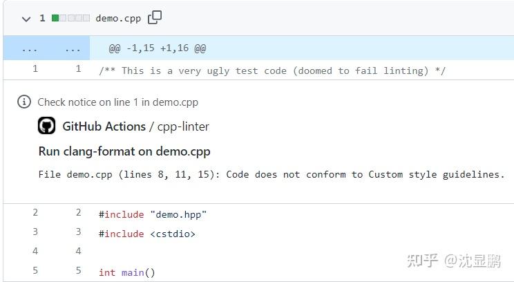 cpp-linter-action 最新版支持 Pull Request Review 功能了 👏 - 知乎
