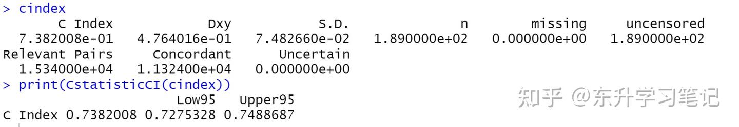 R语言—— C-statistics&C-index计算 - 知乎