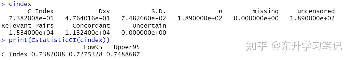R语言—— C-statistics&C-index计算 - 知乎