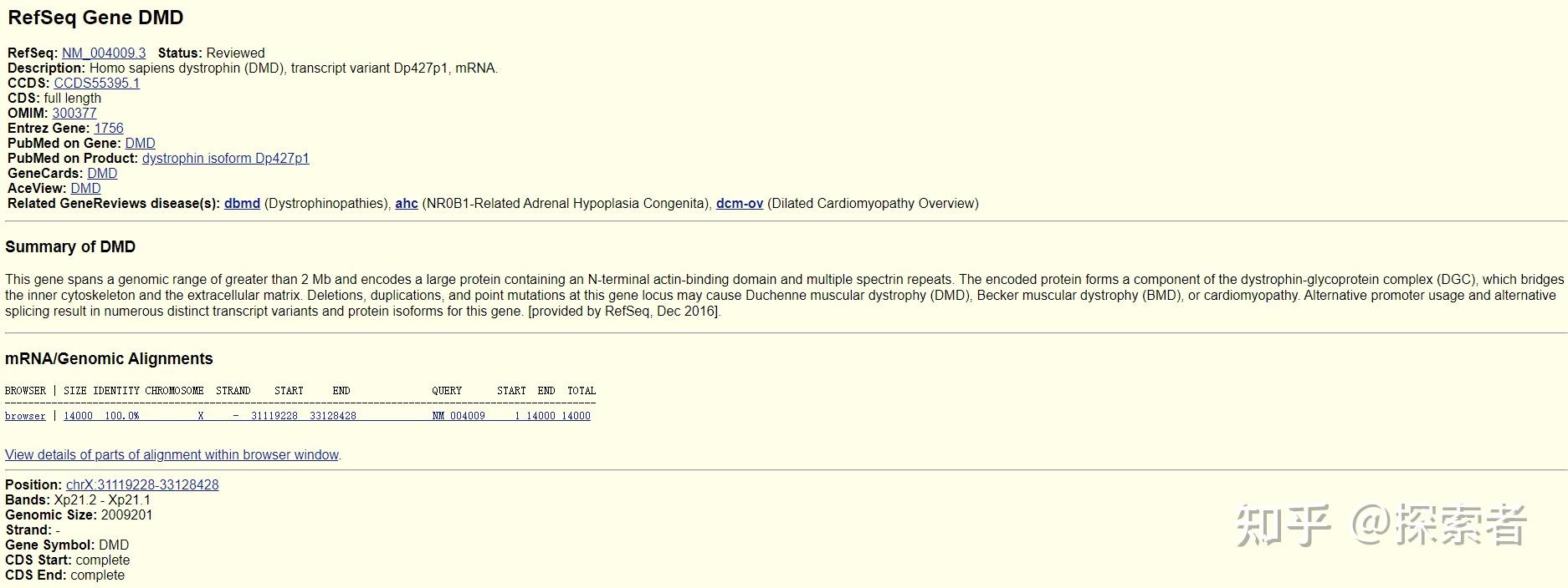 【UCSC Genome Browser】- NCBI RefSeq - 知乎