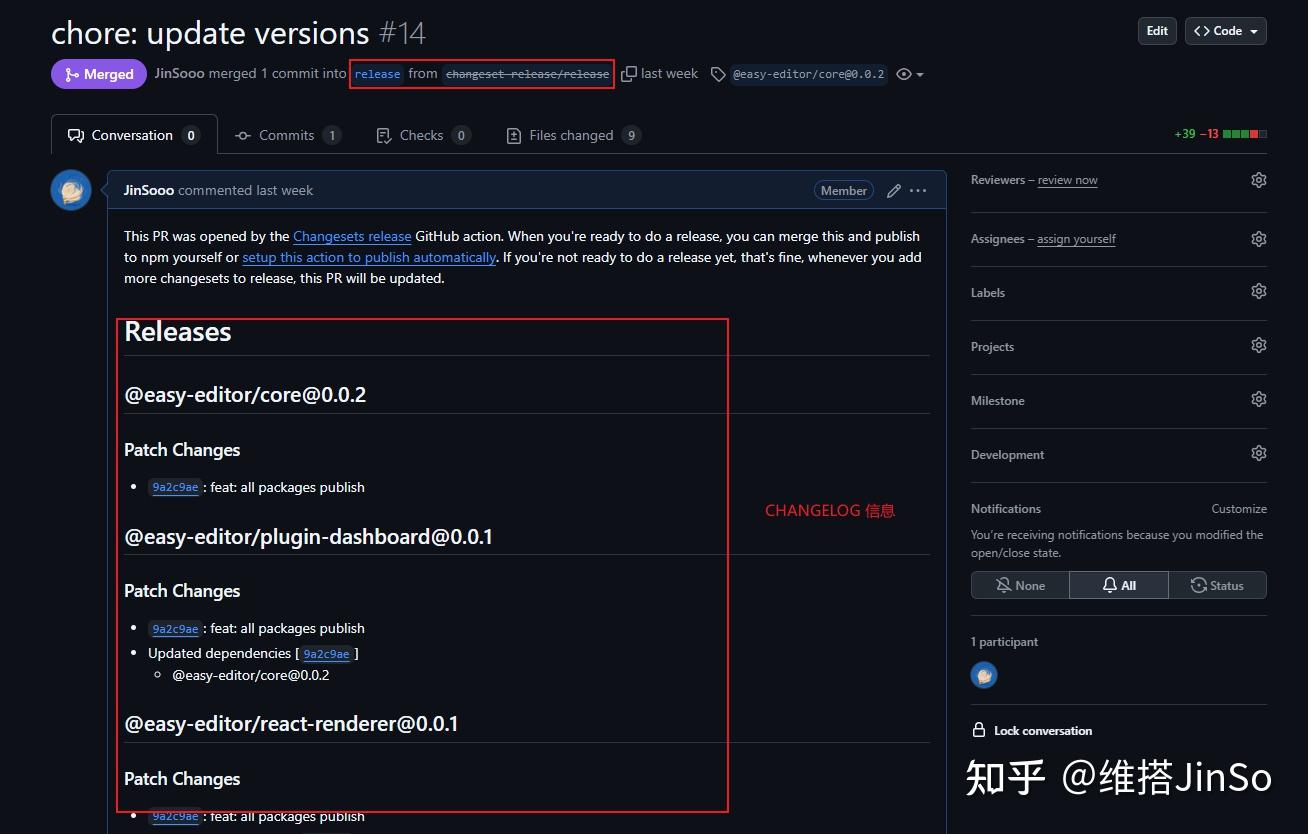 从零到一：实现 Changesets 自动化发版全流程 - 知乎