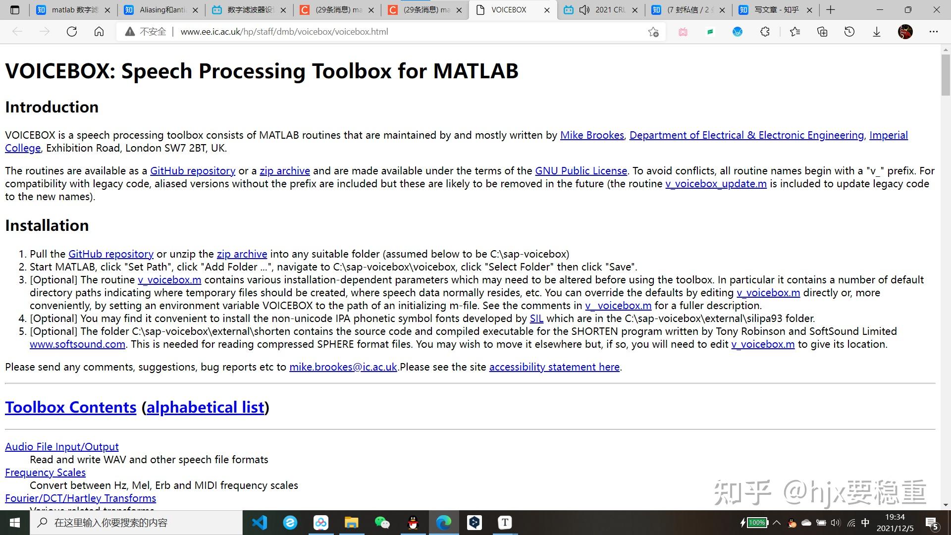 Matlab语音处理工具箱Voice-box安装 - 知乎