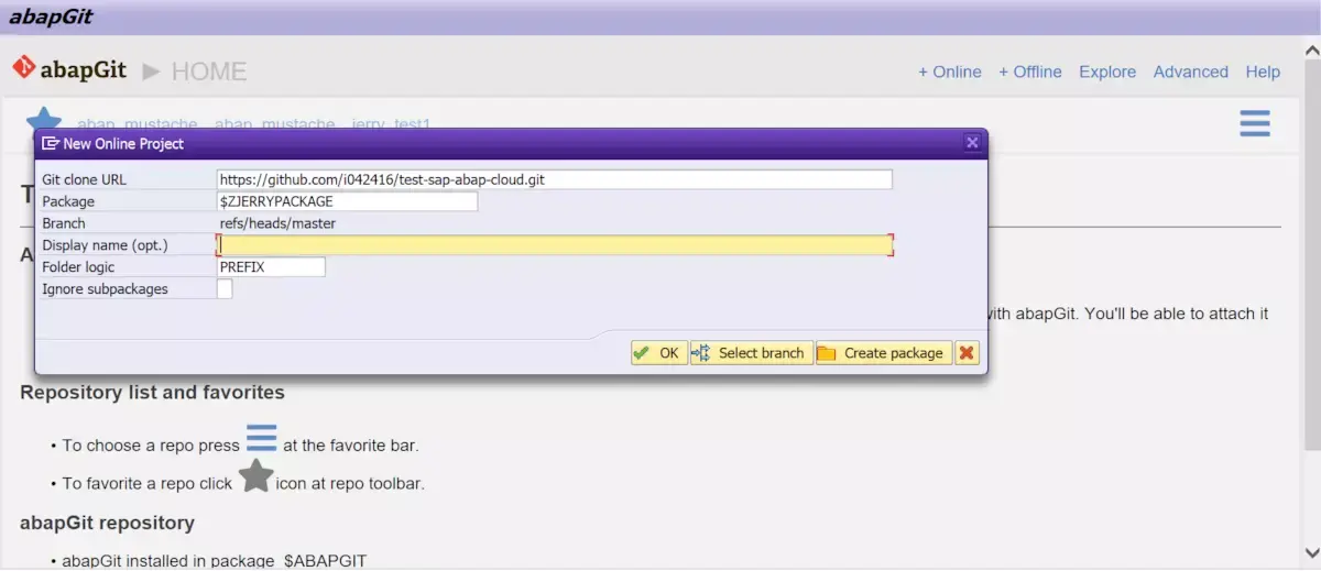 使用abapGit在ABAP On-Premises系统和SAP云平台ABAP环境之间进行代码传输 - 知乎