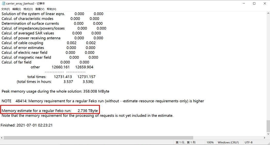 FEKO中内存消耗的预估方法 - 知乎