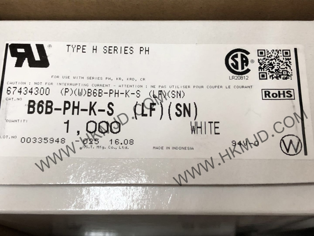 JST连接器 B6B-PH-K-S B6B-PH-K-S(LF)(SN) 6POS 2MM - 知乎