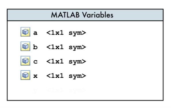 Matlab 小结 —— Symbolic Calculations - 知乎