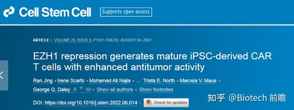 CAR-T与iPSC联手丨大规模生产通用型CAR-T降低成本 - 知乎