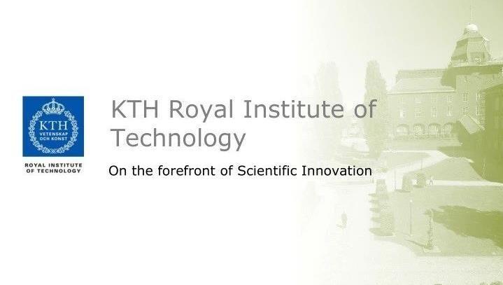 瑞典皇家理工学院KTH招收全奖博士一位 - 知乎