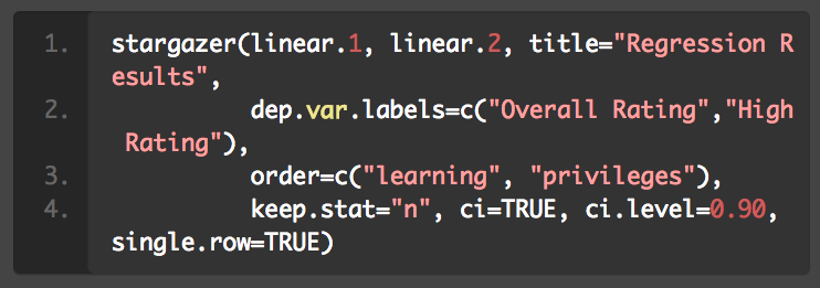 要优雅！一行代码搞定 R 语言模型输出！（使用 stargazer 包） - 知乎