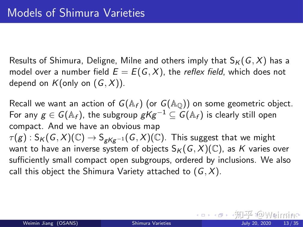 Shimura Varieties and Langlands-Kottwitz method - 知乎